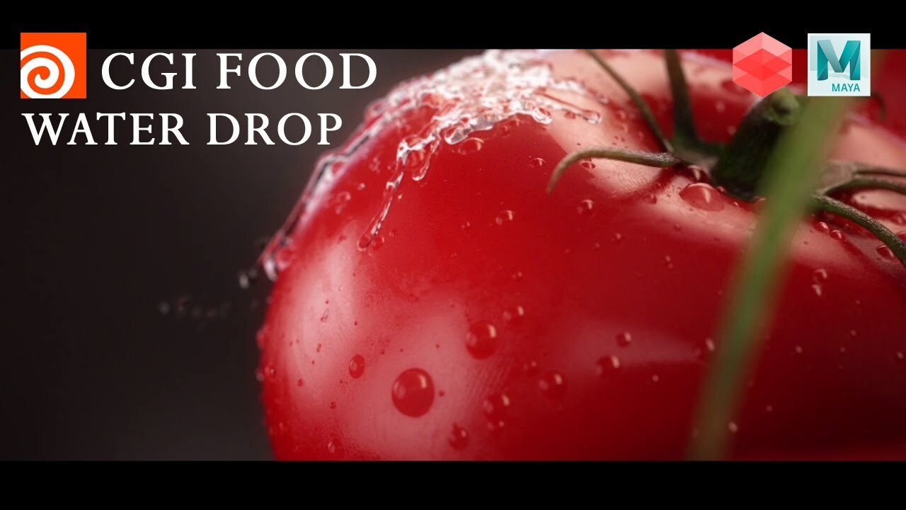 ArtStation - Houdini Drop Simulation CGI Food RnD Tomato