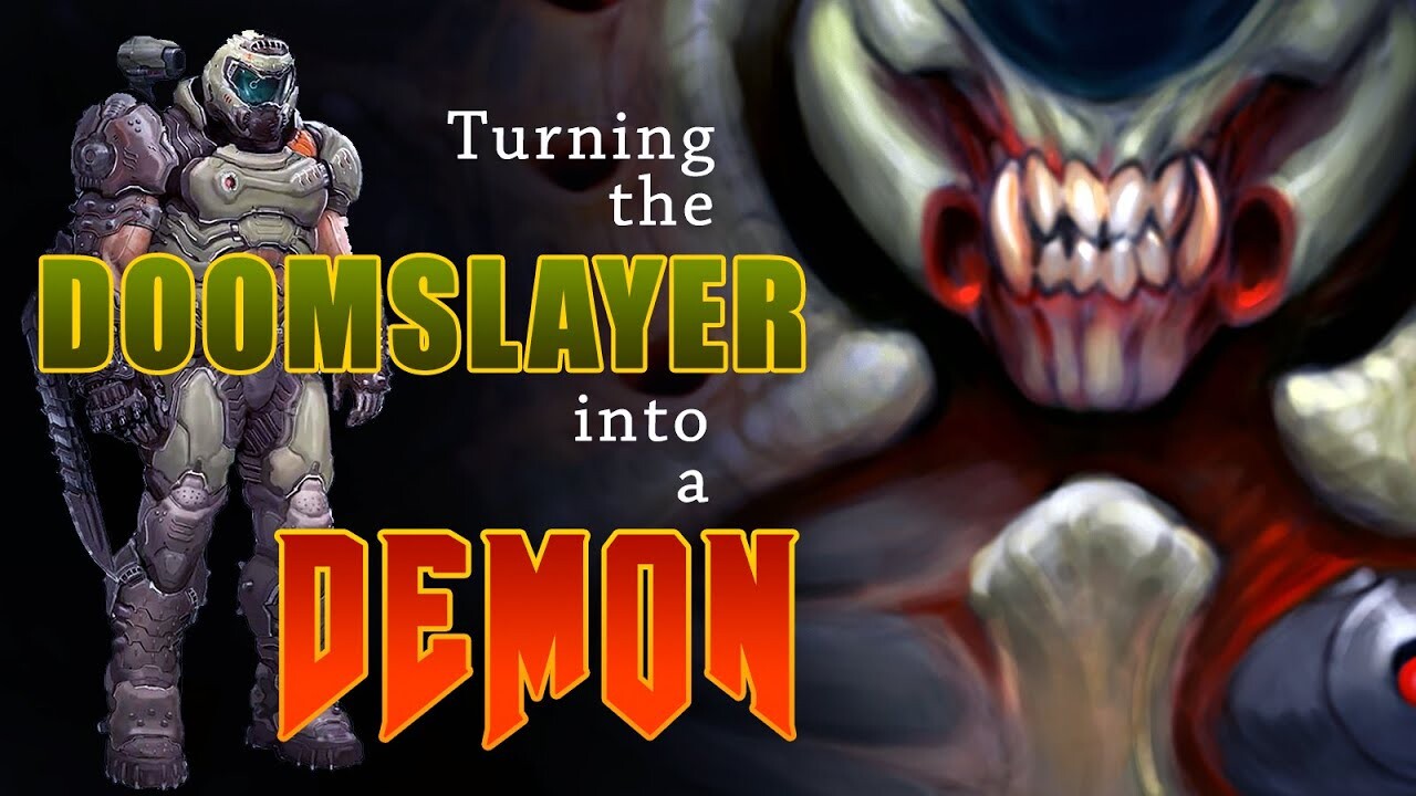 ArtStation - The Doomslayer... as a Demon