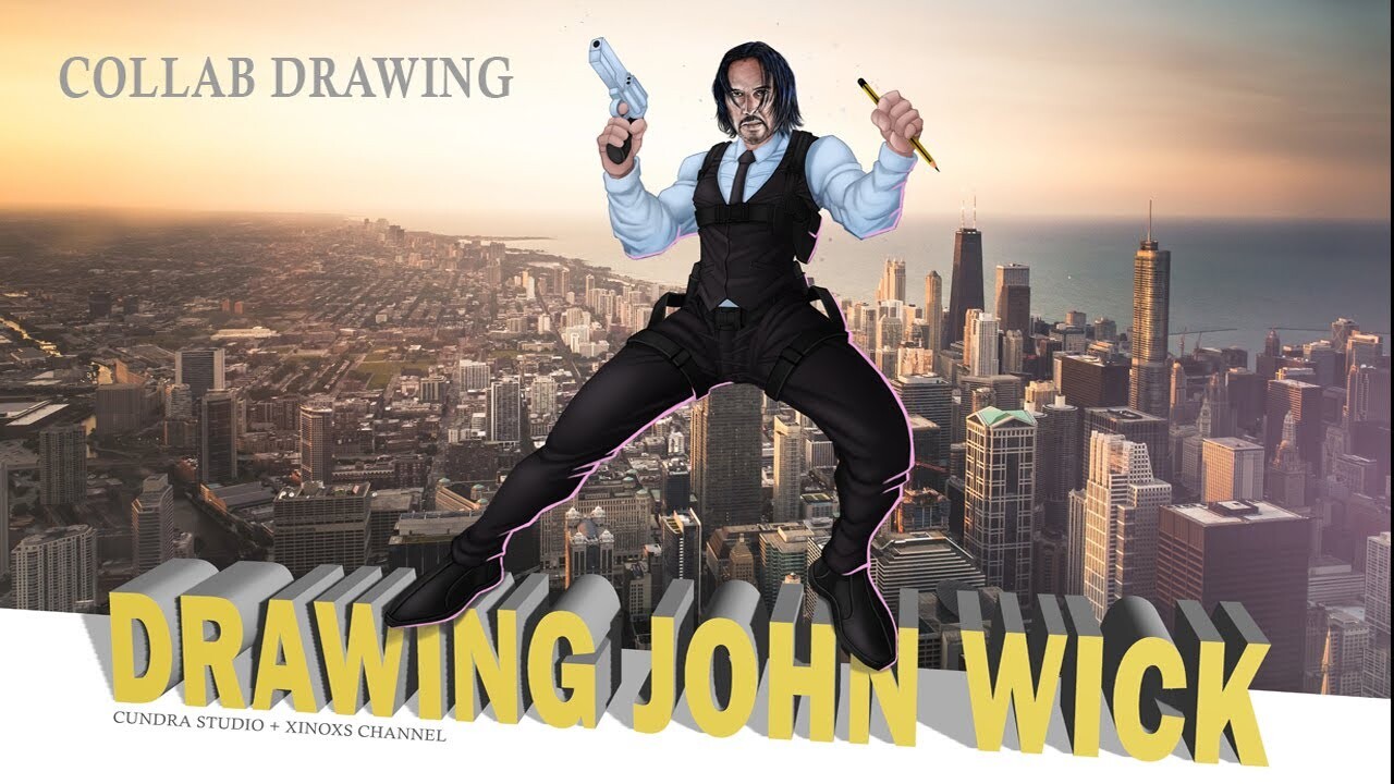 ArtStation - Drawing John Wick - Digital Art Collab