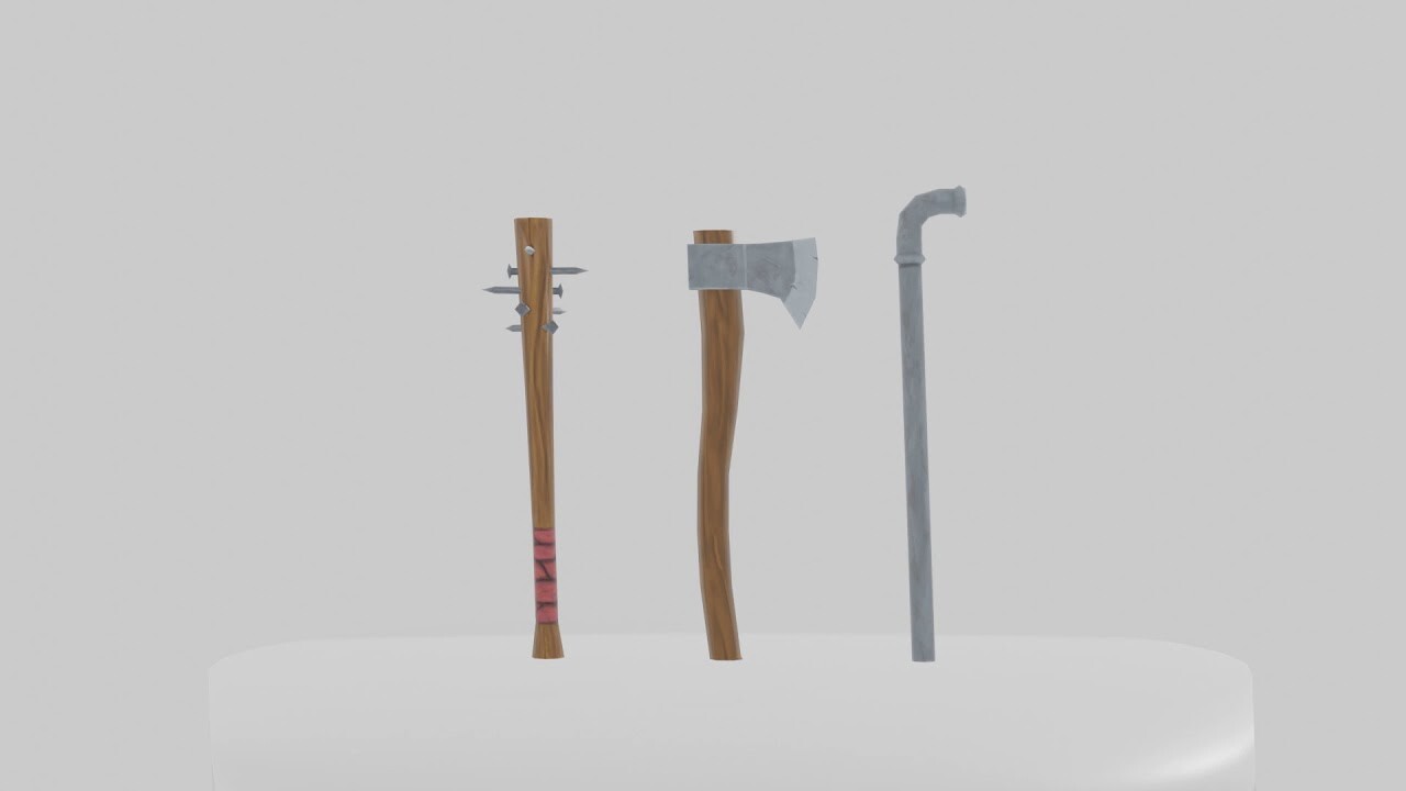 ArtStation - post-Apocalypse melee weapons