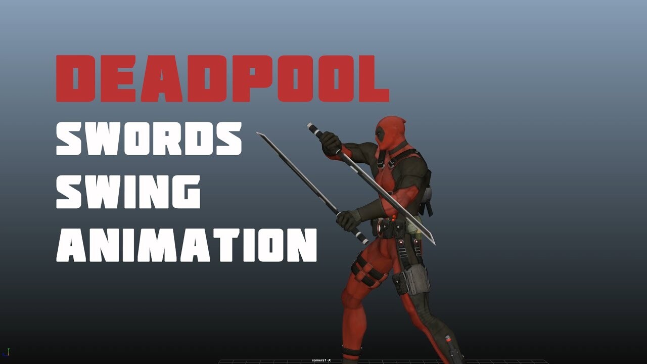 ArtStation - Deadpool swords swing animation [3D]