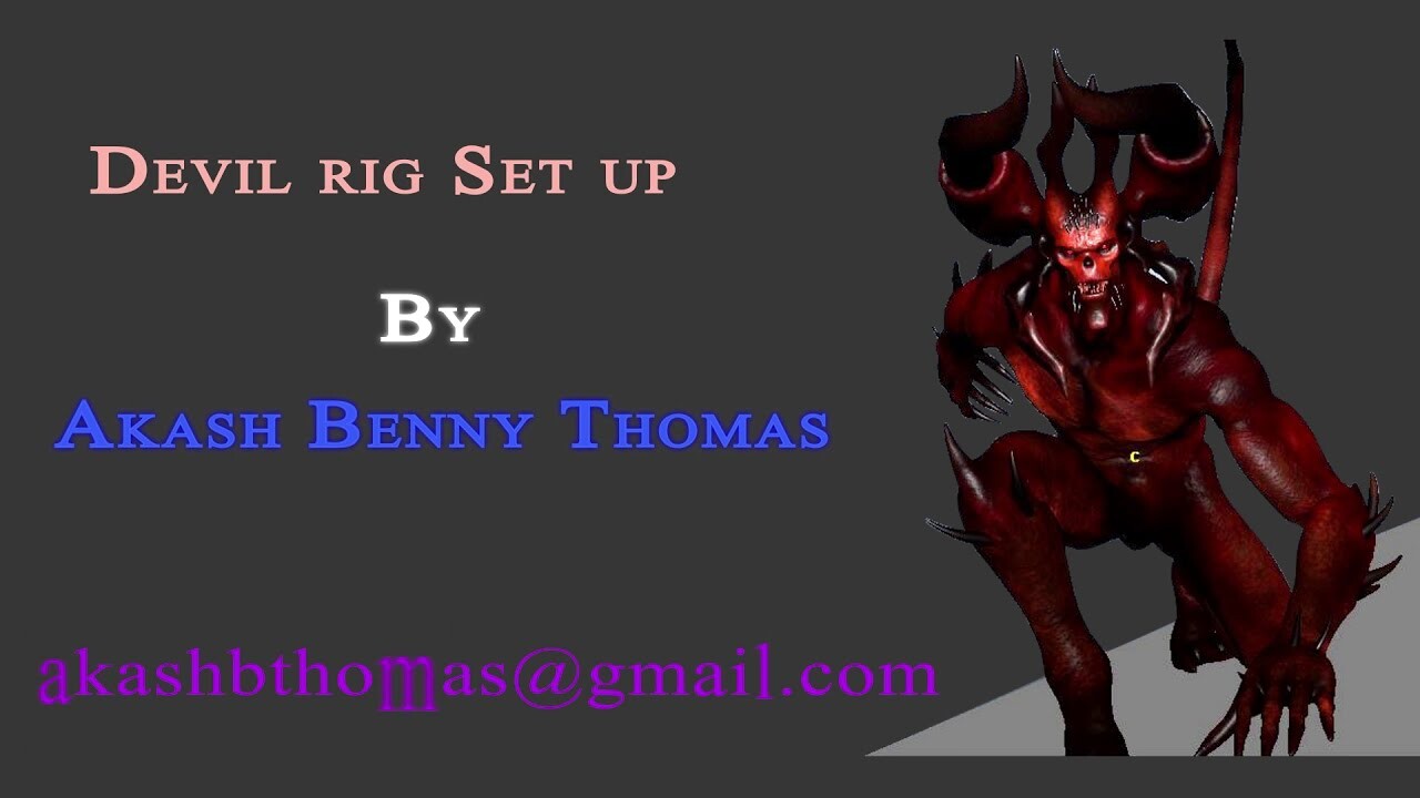 ArtStation - Demon Rig Set up