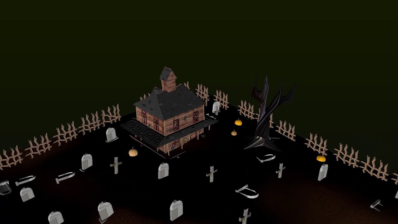 ArtStation - Haunted House 3D Environment