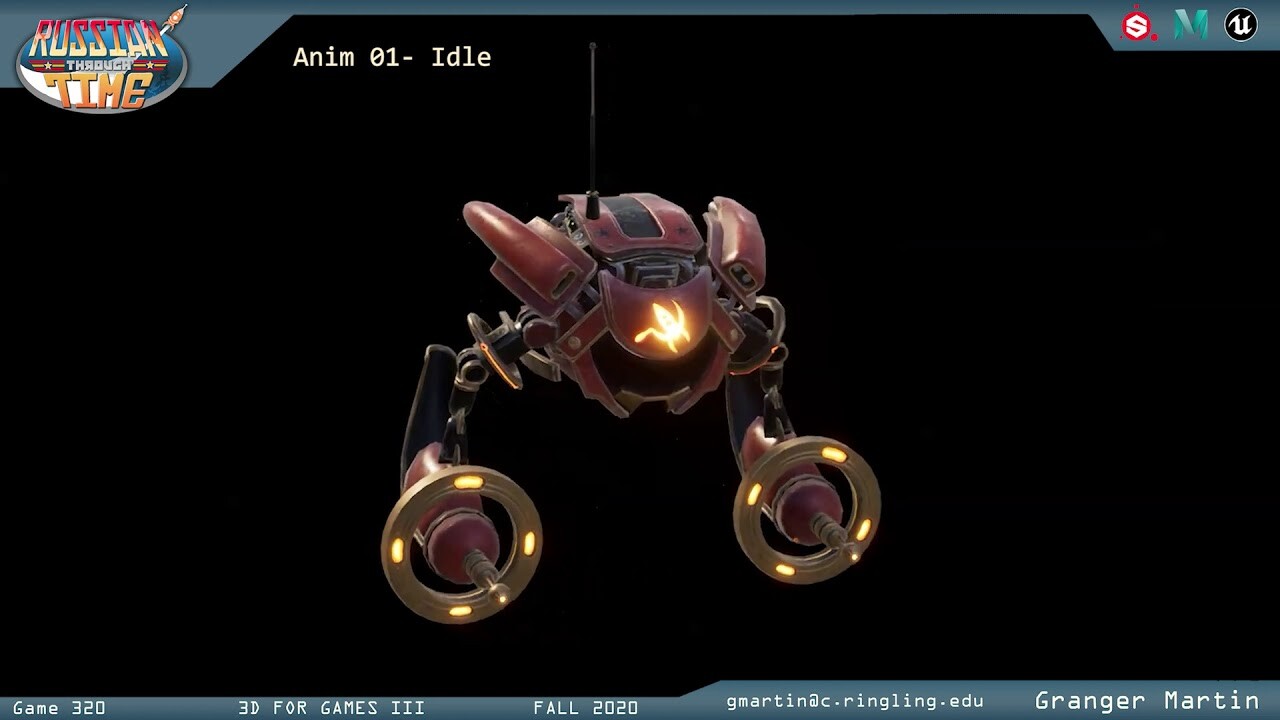 ArtStation - Retro Soviet Drone- "L8R-TR8R"