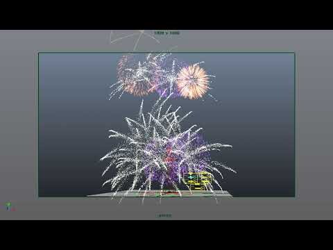 ArtStation - maya fx firework asset