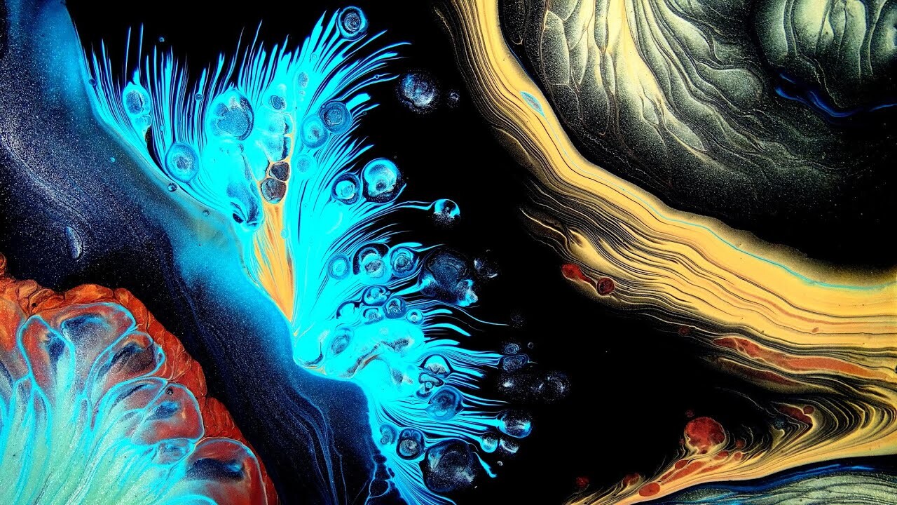 ArtStation - Deep Sea ~ SPLIT CUP pour ~ Fluid art painting ~ # ...