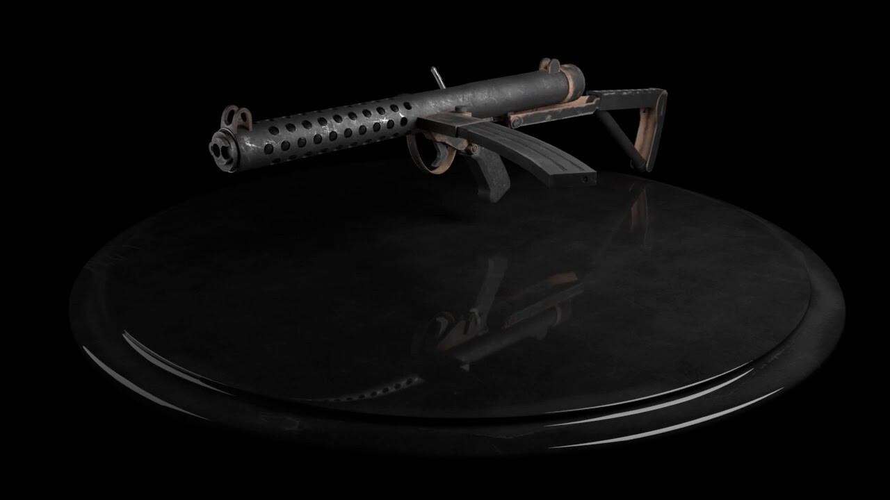 ArtStation - 3d Model Mk Sterling Gun
