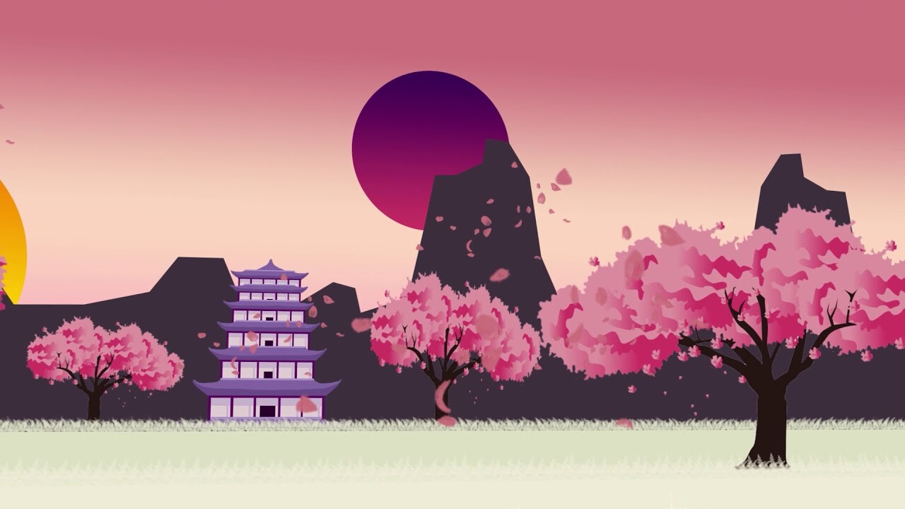 ArtStation - Two Moons 2D Panoramic Animation