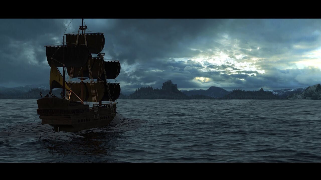 ArtStation - Ocean +Flip simulation scene (Houdini + Redshift and After ...