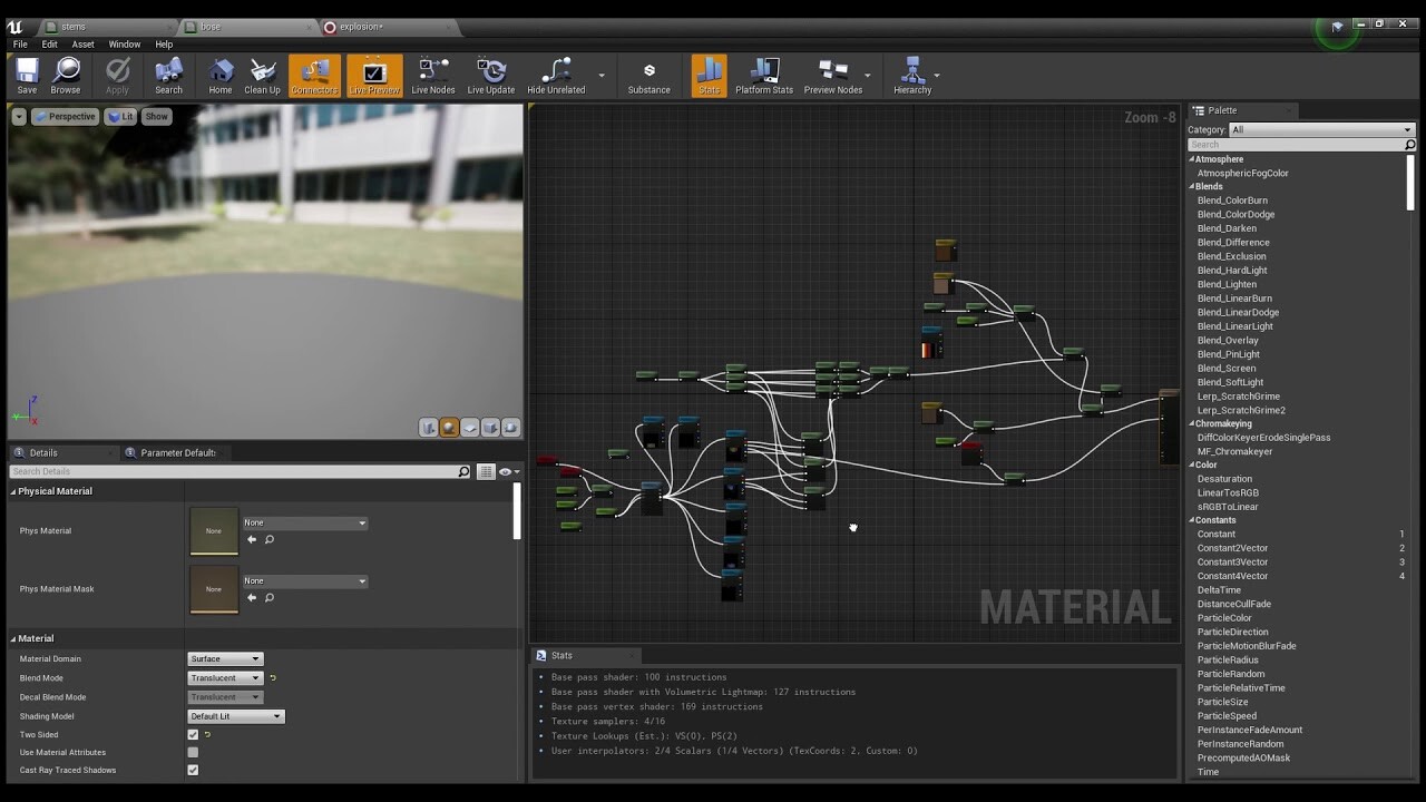 ArtStation - Realtime VFX Smokey Explosion and Steam WIP