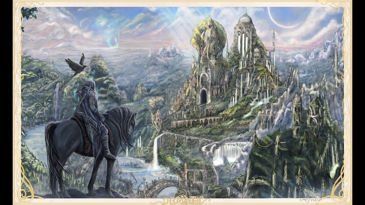 ArtStation - Enter the Forest of Doriath_Tolkien Fanart