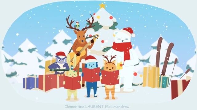 ArtStation - Merry Christmas ! 2D animation