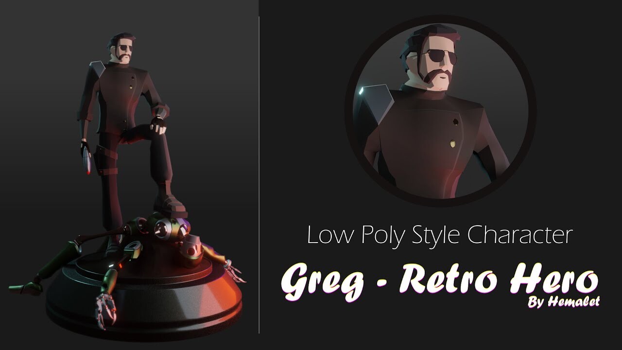 ArtStation - Greg - Retro Hero Timelapse