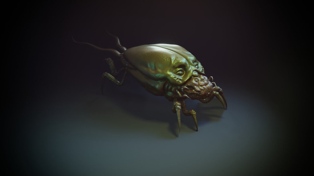 ArtStation - 202104.Sneaking insect - Cthulhu Mythos