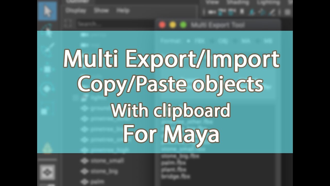 ArtStation - Export Tool For Maya