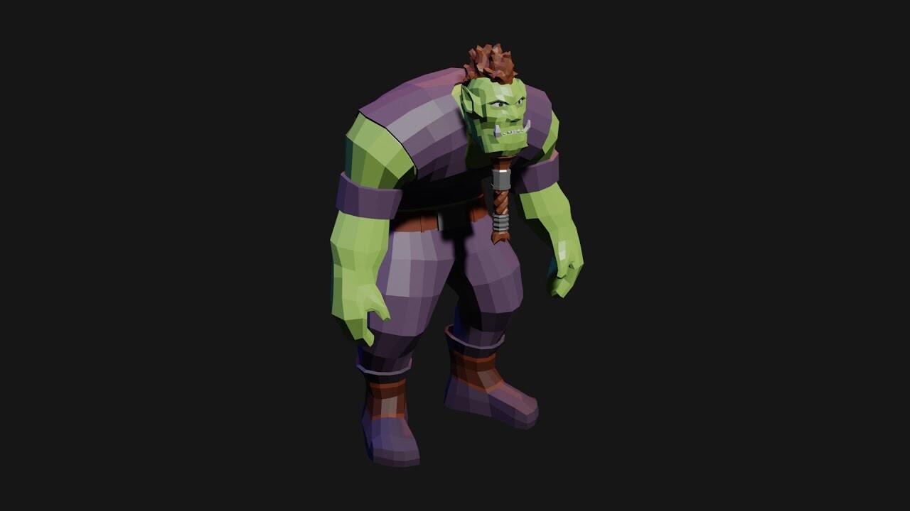 ArtStation - World of Warcraft Low Poly Orc