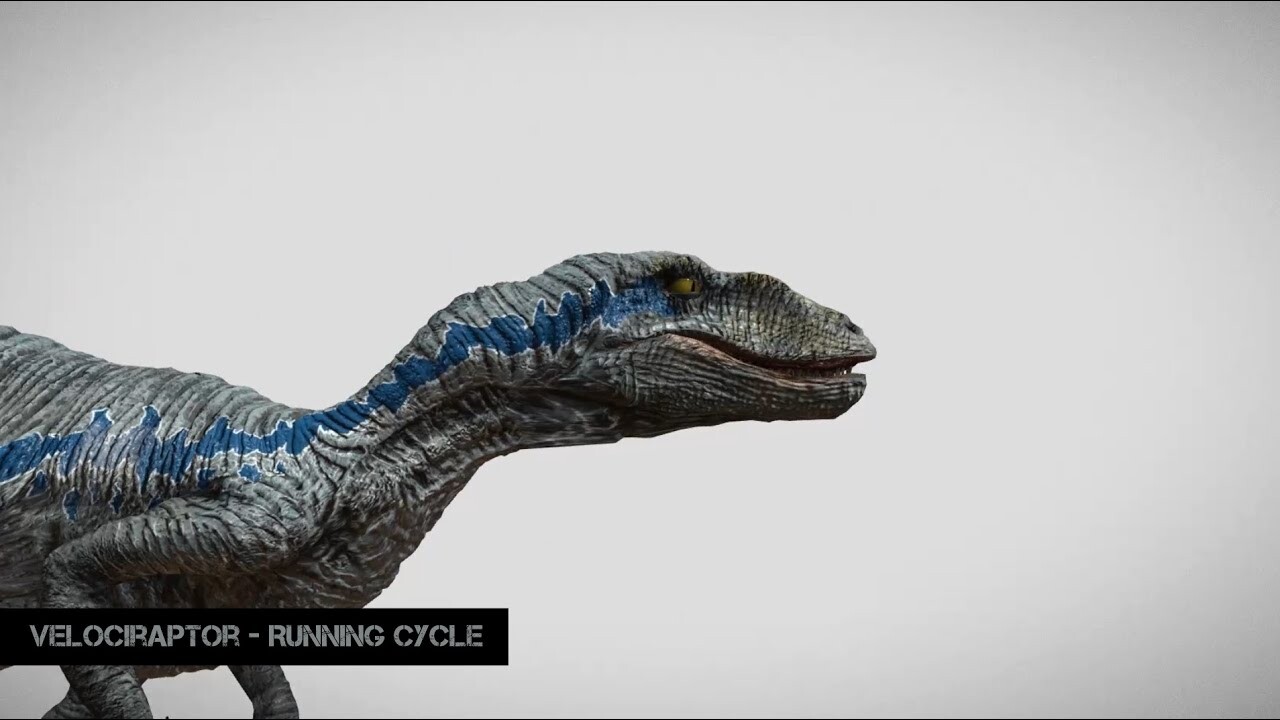 ArtStation - Velociraptor Running Cycle