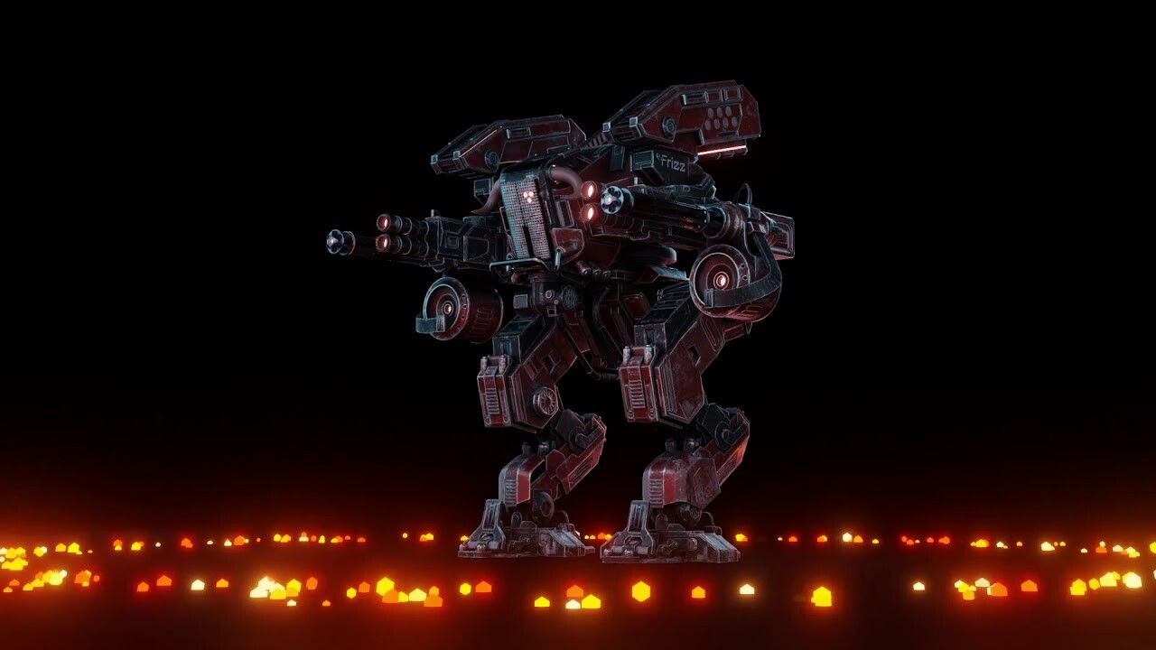 ArtStation - Battle robot animation