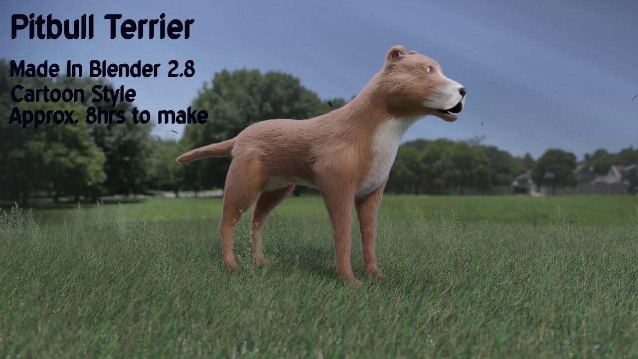 Alex - Time Lapse Video of Pitbull Made in Blender