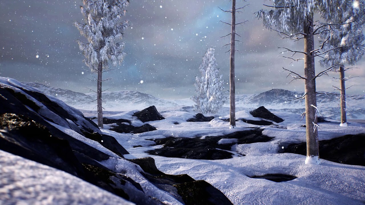 ArtStation - unreal engine 4 (winter mountains)