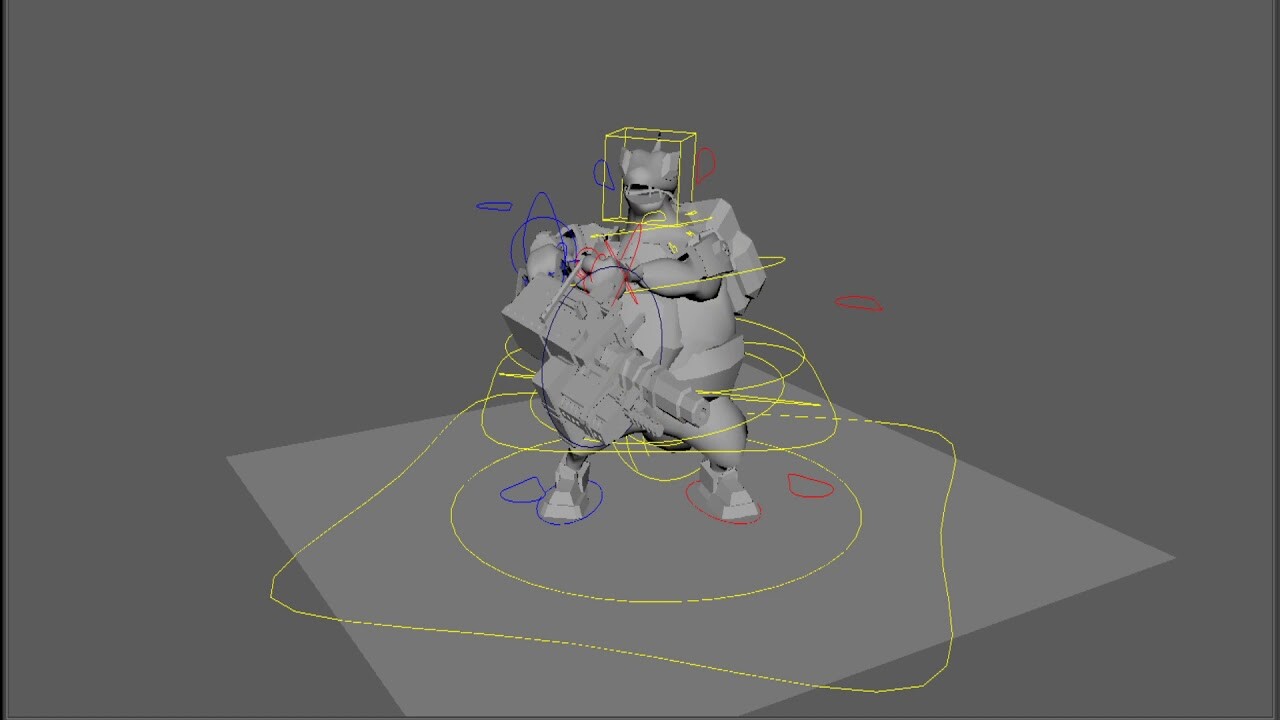 ArtStation - Big Chain gun Boss Rig