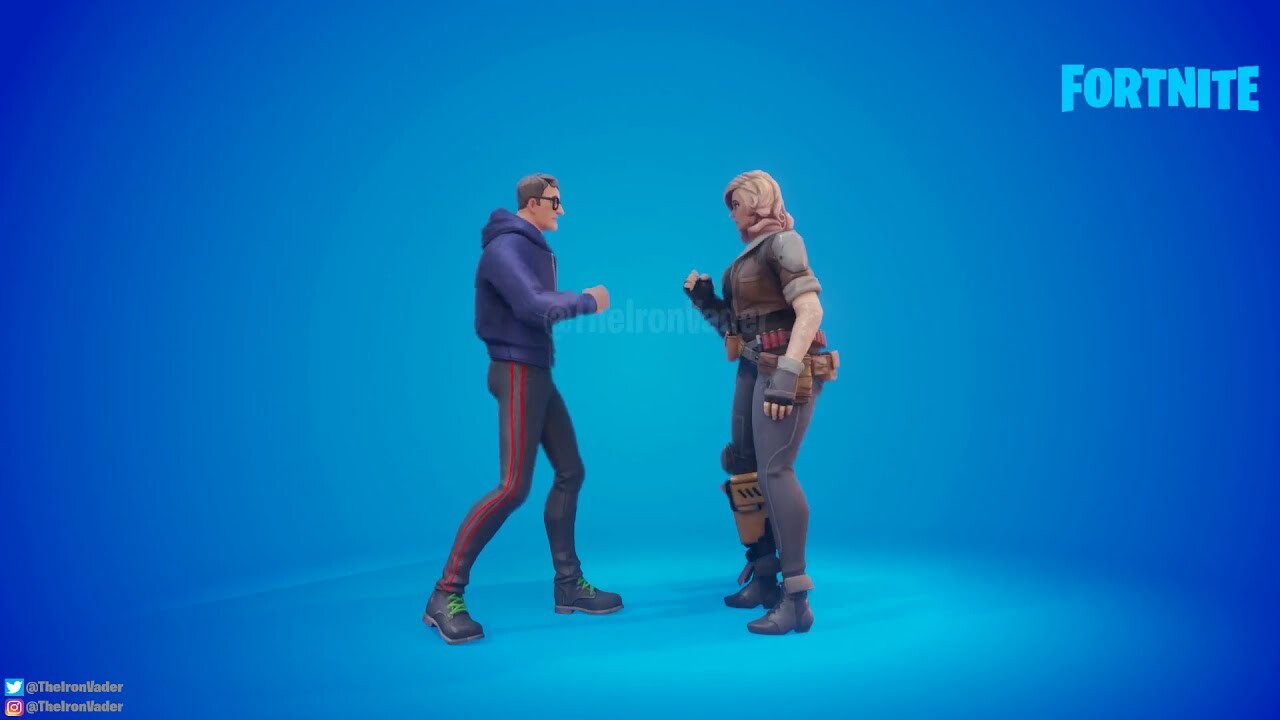 ArtStation - Fortnite: Jayson and Penny Members only Emote (Blender)