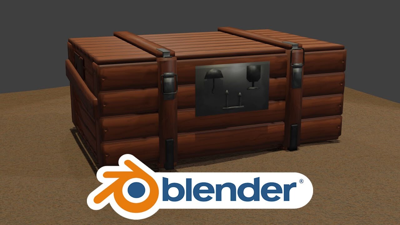 ArtStation - WorkFlow Hand painted Box (Blender)