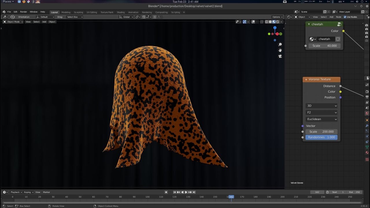 ArtStation - Velvet Shader for Blender Eevee Tutorial