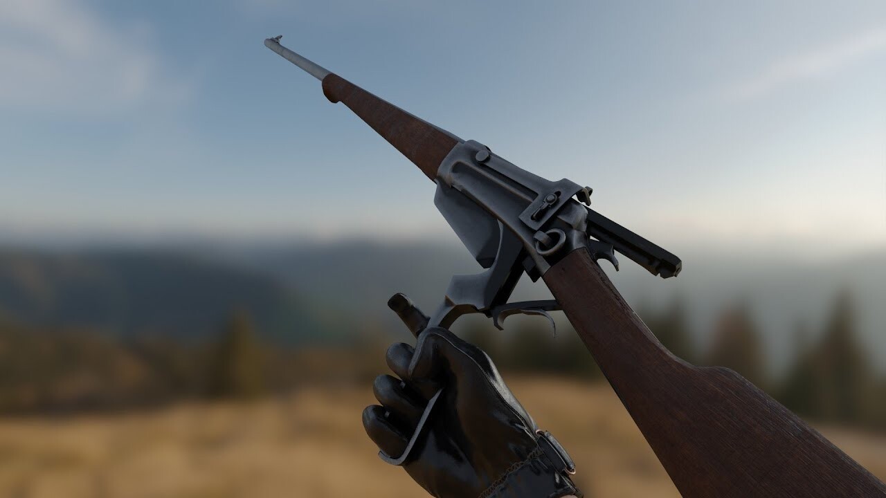 ArtStation - Winchester Model 1895 | Animated