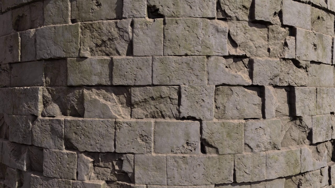 ArtStation - Substance Designer stone wall 2021