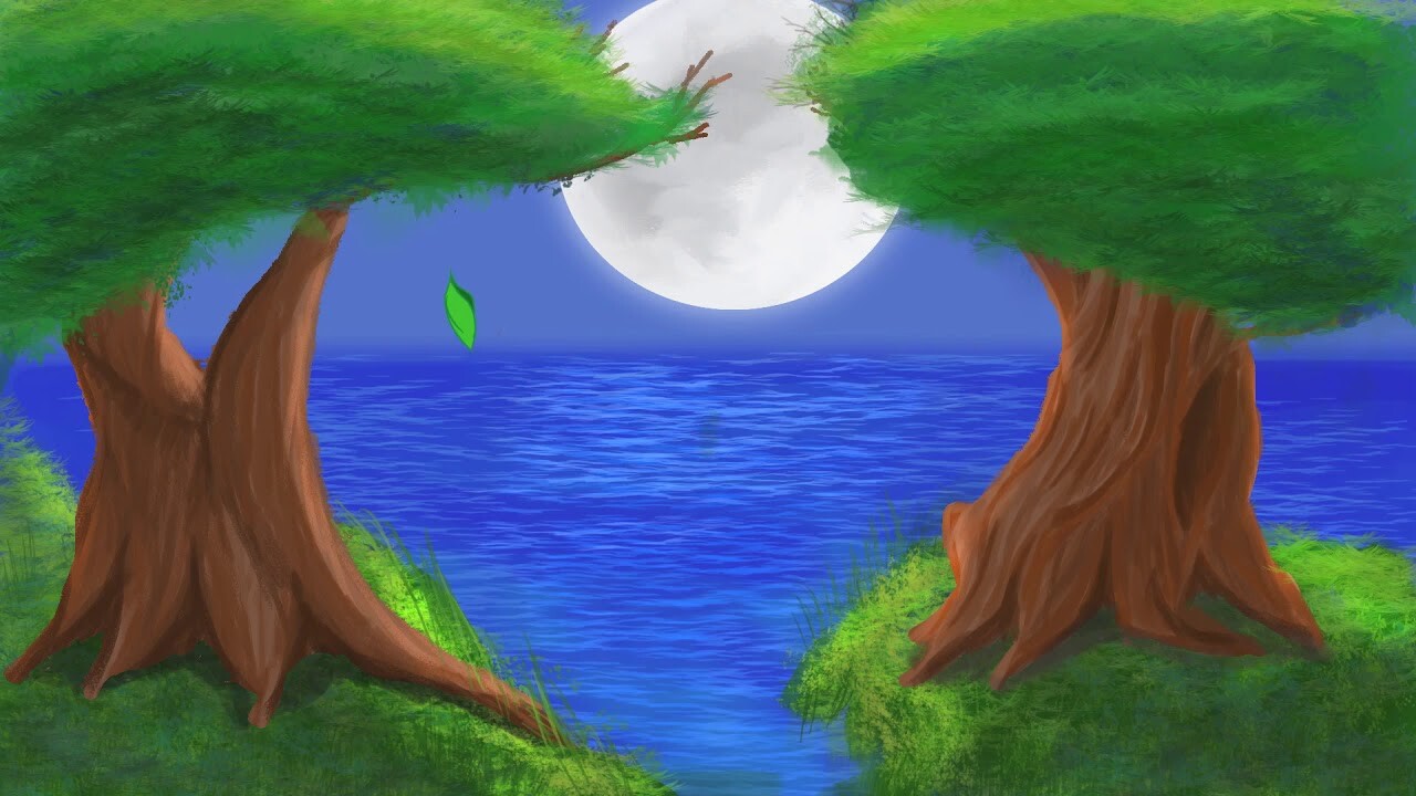 ArtStation - Leaf Drop Test Animation