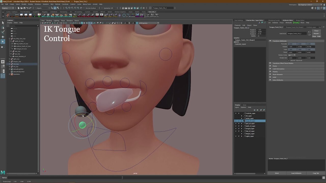 ArtStation - Facial Rig (Maya)
