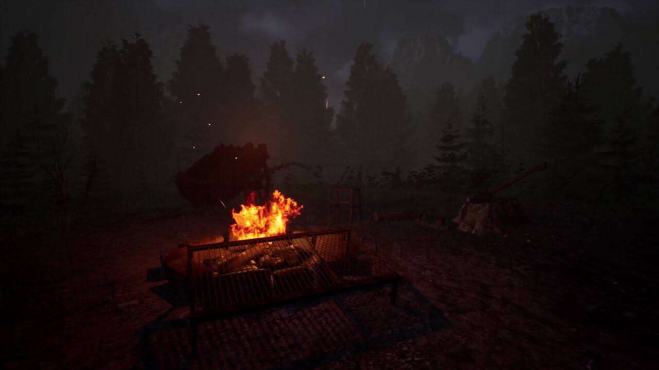 ArtStation - Dark Environment - Cabin In mountain