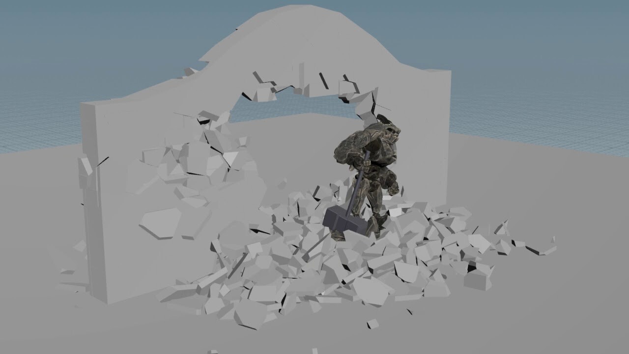 ArtStation - breaking wall