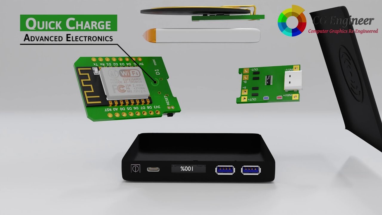 ArtStation - Power Bank - Product Visualization - 3D Animation ...