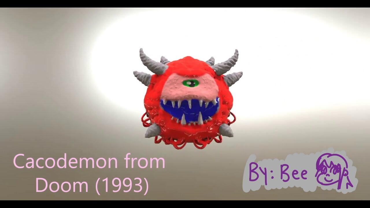 ArtStation - Cacodemon Doom 3D Sculpt