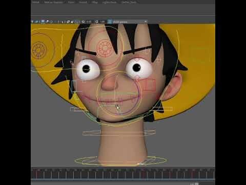 ArtStation - Facial Rig - Monkey D. Luffy