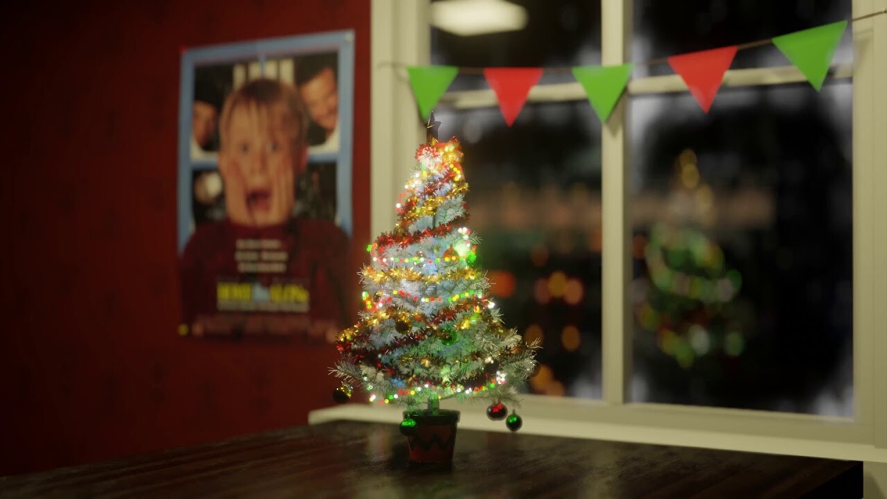 ArtStation - Single chrismas tree with Kevin