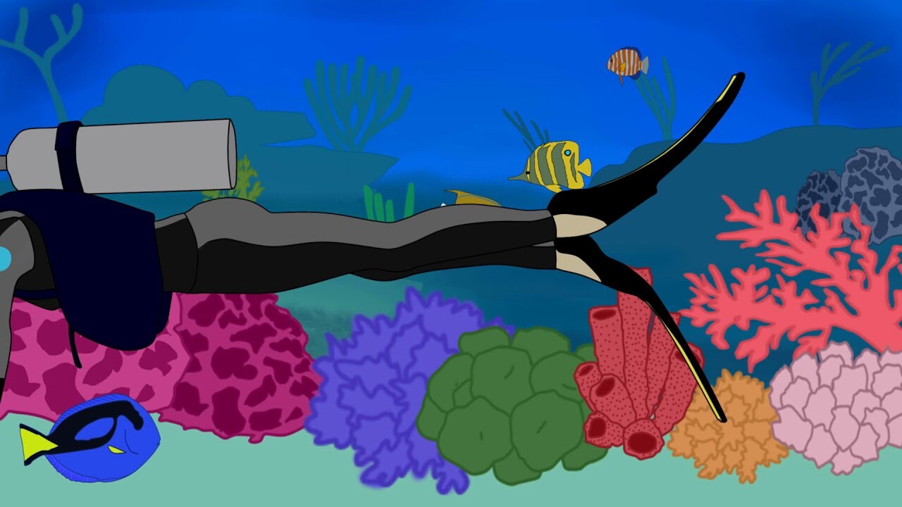 ArtStation - Scubba Diving Animation Intro Commission