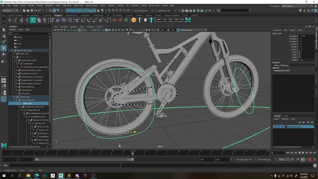 ArtStation - Rig the bicycle