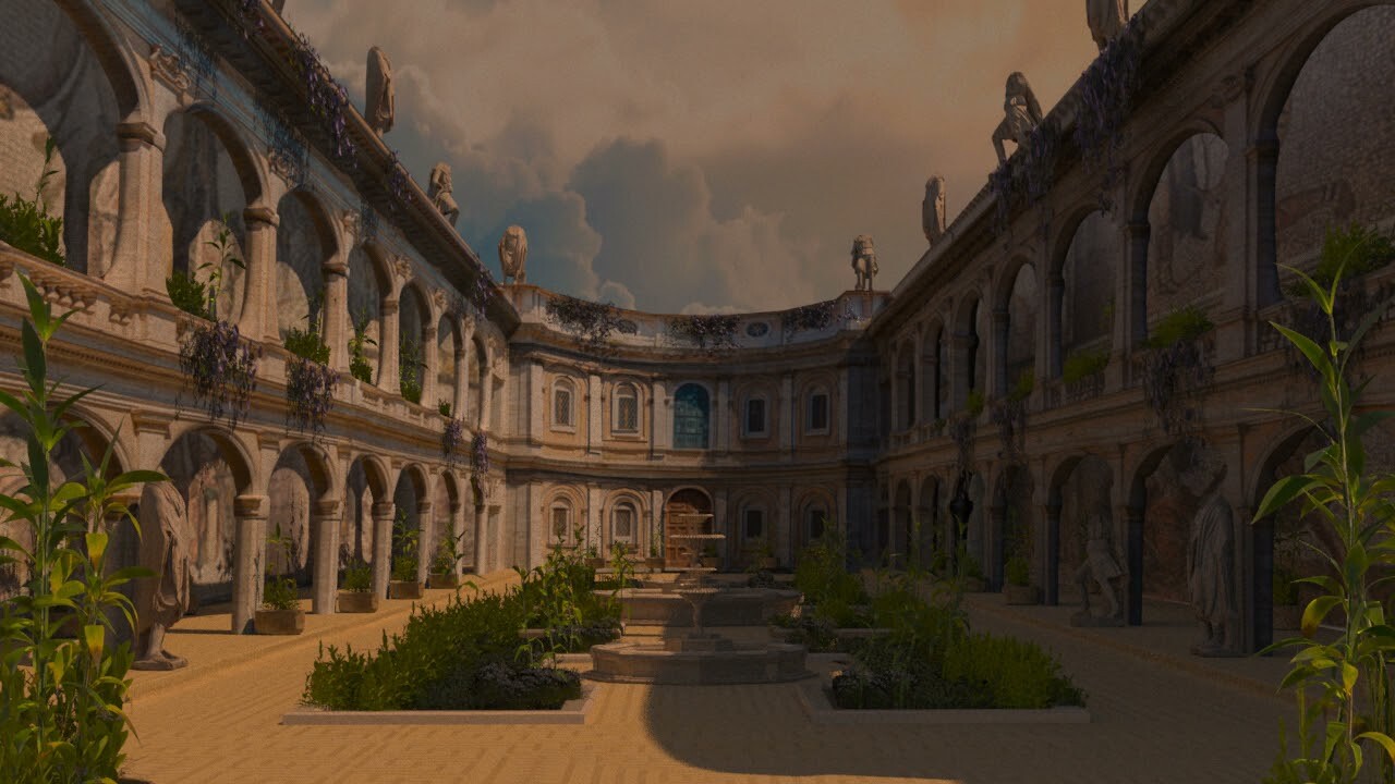 ArtStation - Roman Courtyard