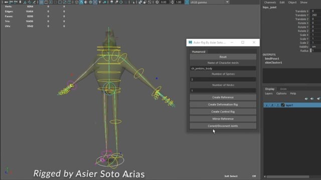 ArtStation - Auto-rig Tool (Python)