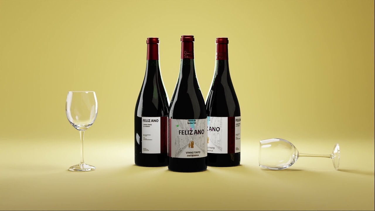 ArtStation - Wine bottle design and promotion clip
