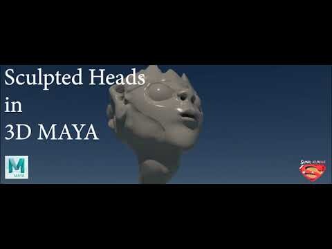 ArtStation - sculpted head in MAYA