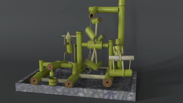 ArtStation - BAMBOO FOUNTAIN