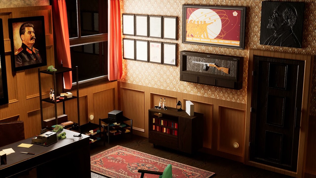 ArtStation - Soviet Office Diorama