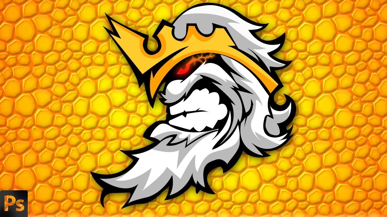 ArtStation - Cartoon mascot logo speed art photoshop