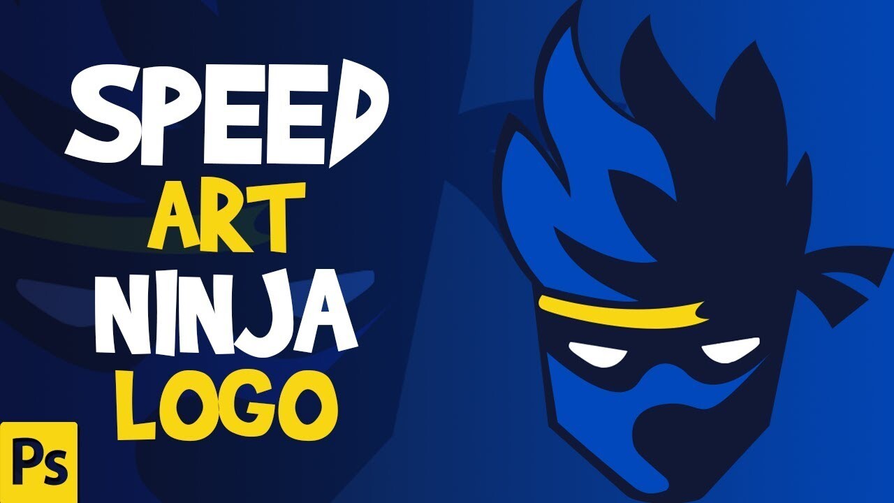 ArtStation - Speedart fortnite ninja Logo photoshop | Ninja Mascot Logo