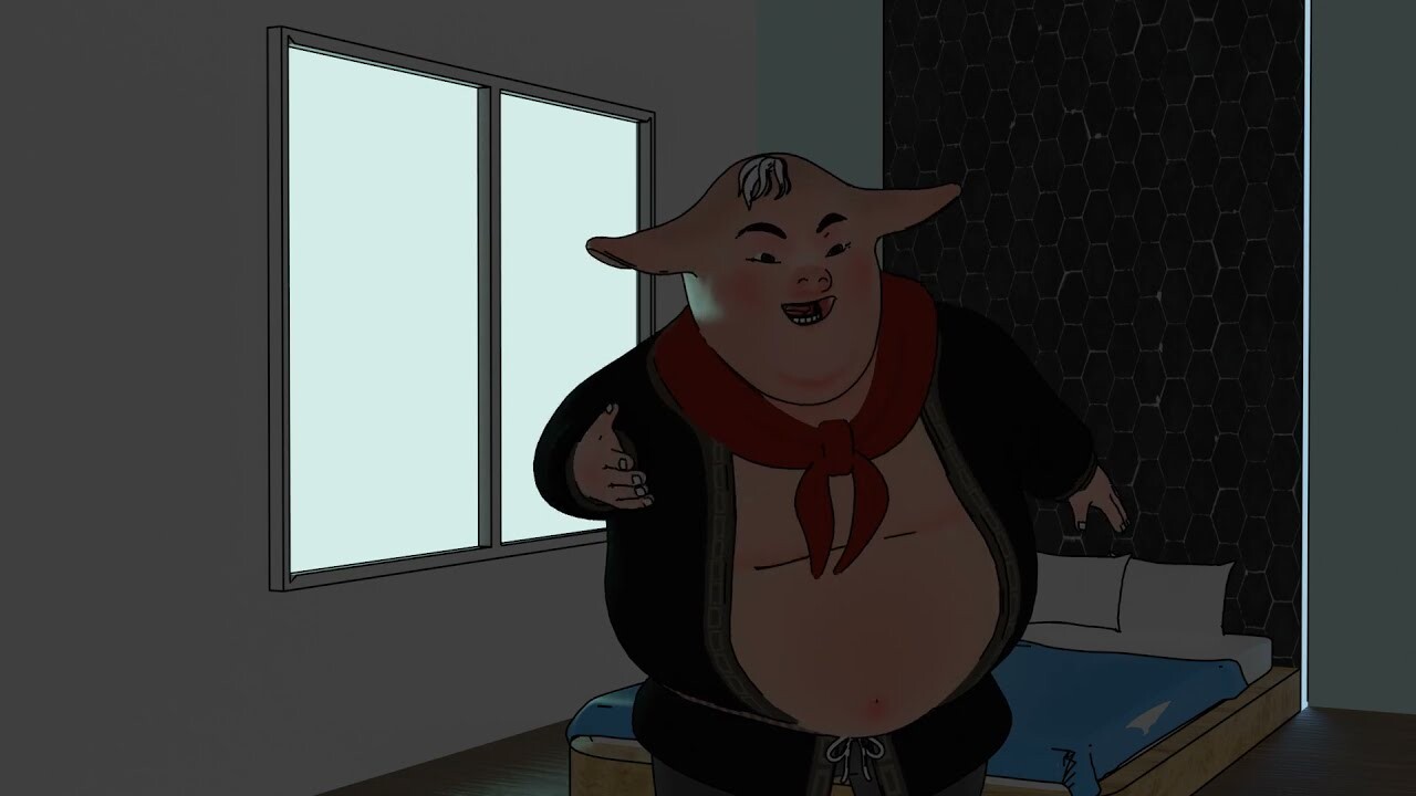 ArtStation - The pig Acting