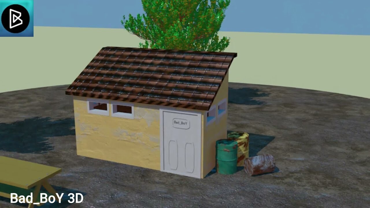 ArtStation - 3D|Modeling|Pubg House[Fboy Shack]Blender